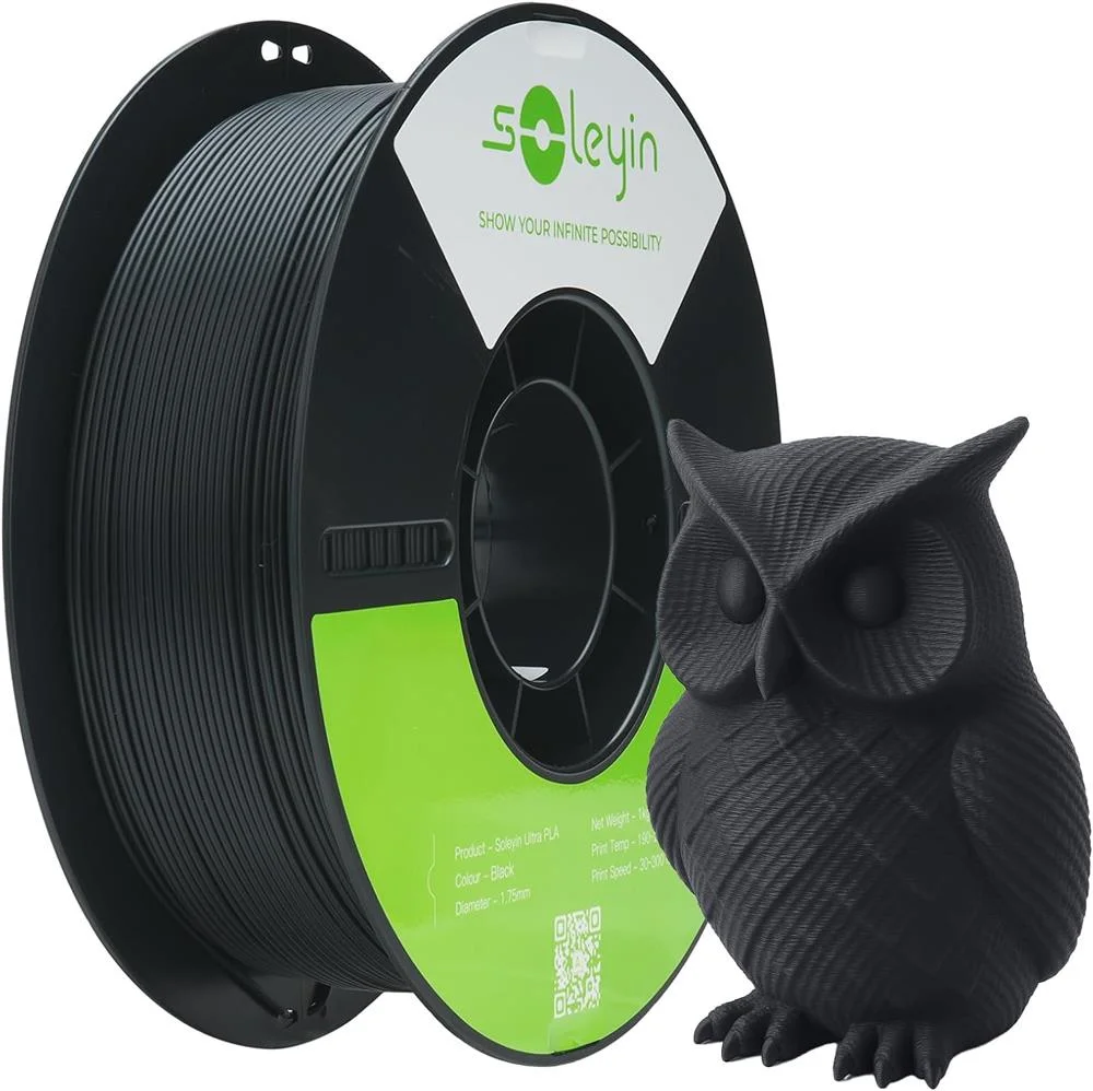 Negro Soleyin Ultra PLA de 1kg 40699 - tecknicam3d Villa Ballester