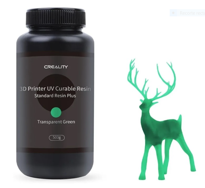 VERDE TRANSPARENTE Dura Plus Resina Creality 1000G 1KG – tecknicam3d ...